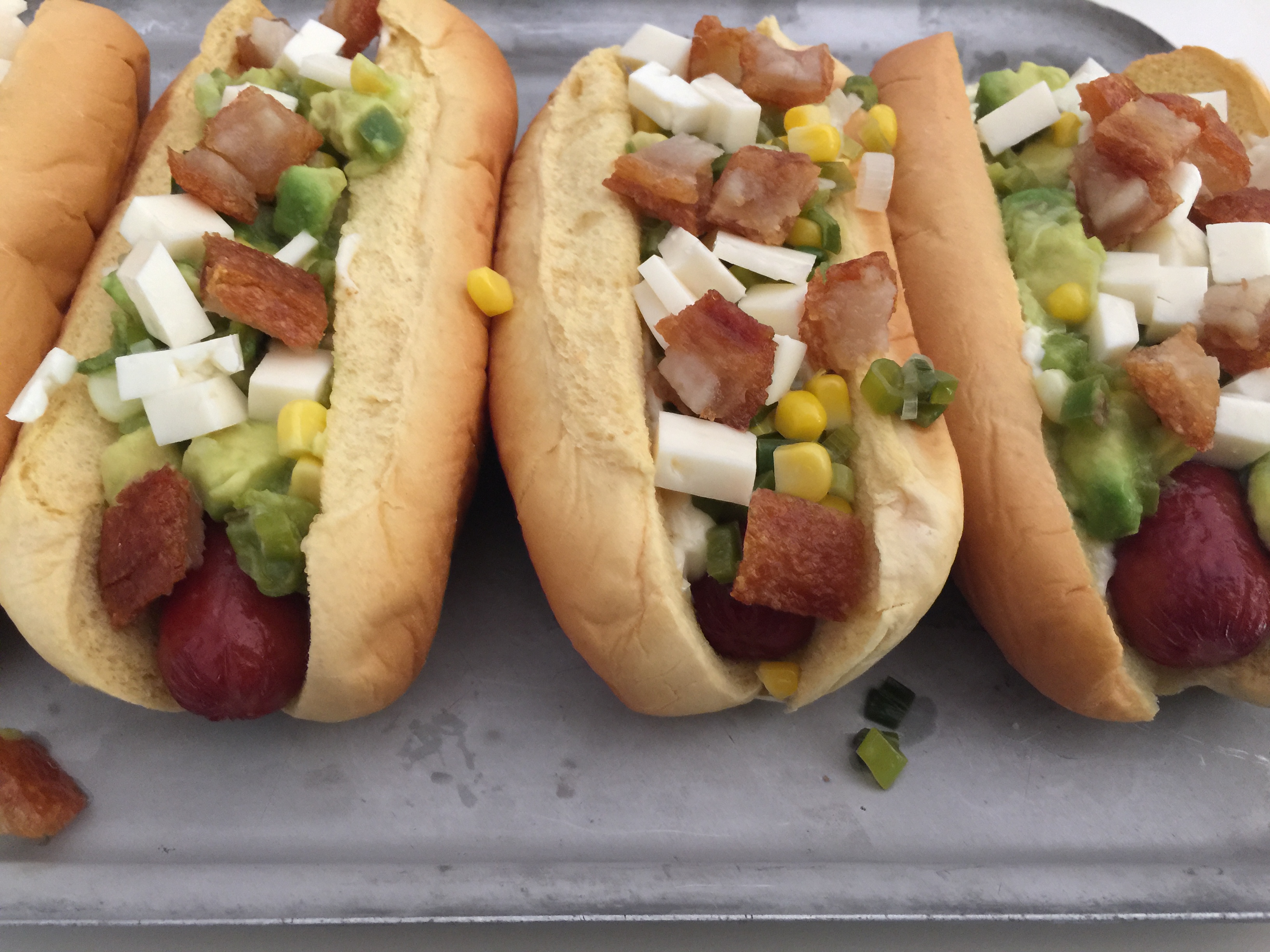 Hot Dogs with Chicharron, Avocado, and Queso Fresco | hungry sofia